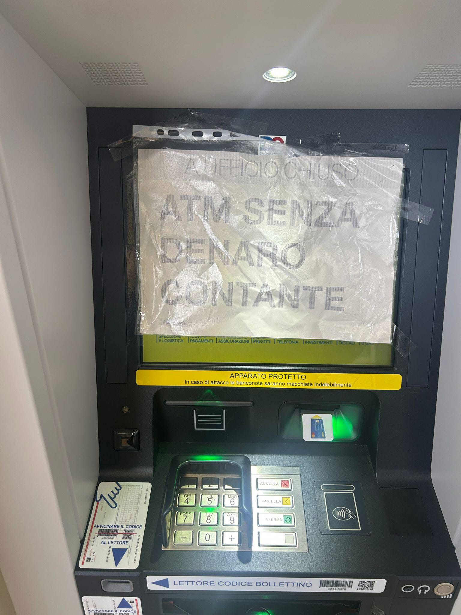 Chiusura notturna ATM Postamat: mozione del consigliere provinciale ...